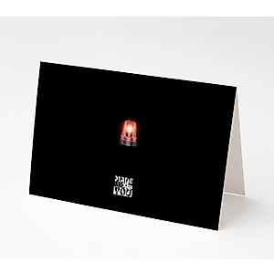 M Market On Mainstreet Graduation Cards w/Premium 32lb White Envelope, Peel and Seal Envelope, Made in the USA by Small Business (Police Academy Graduation)