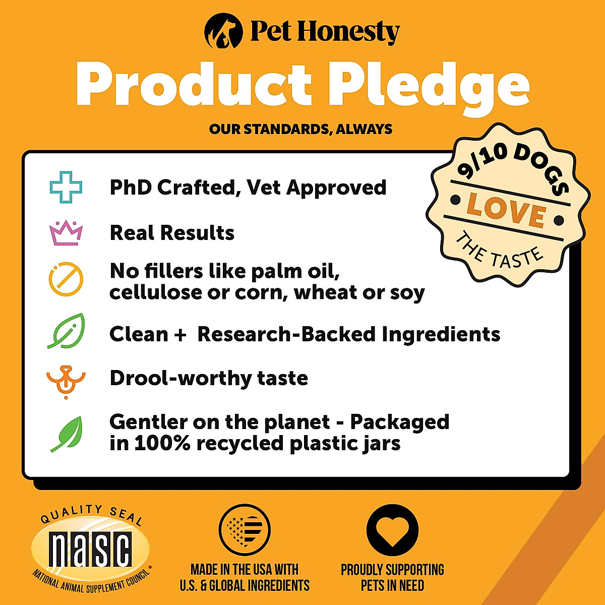 Pet Honesty Allergy Itch Relief for Dogs - Dog Allergy Support Immunity Supplement - Dog Allergy Chews, Probiotics for Dogs, Seasonal Allergies, Skin and Coat Supplement - Peanut Butter (90ct)