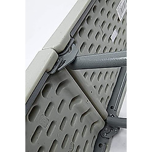 Office Star Resin Furniture for Indoor or Outdoor Use, Single, Fold in Half 6 Foot Bench