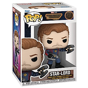 POP Marvel: Guardians of The Galaxy Volume 3 - Star-Lord Funko Vinyl Figure (Bundled with Compatible Box Protector Case), Multicolored, 3.75 inches