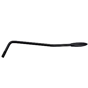 Musiclily Pro 5.8mm Thread-in Steel Tremolo Arm Whammy Bar Vibrato Arm for Squier Strat Style Electric Guitar, Black with Black Tip