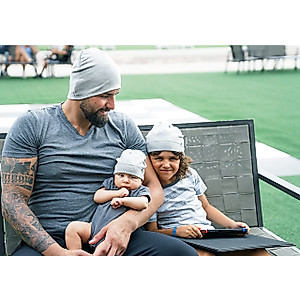 DefenderShield EMF Radiation Protection Beanie Cap - Blocks Wireless EMF & 5G Radiation (Gray Adult)