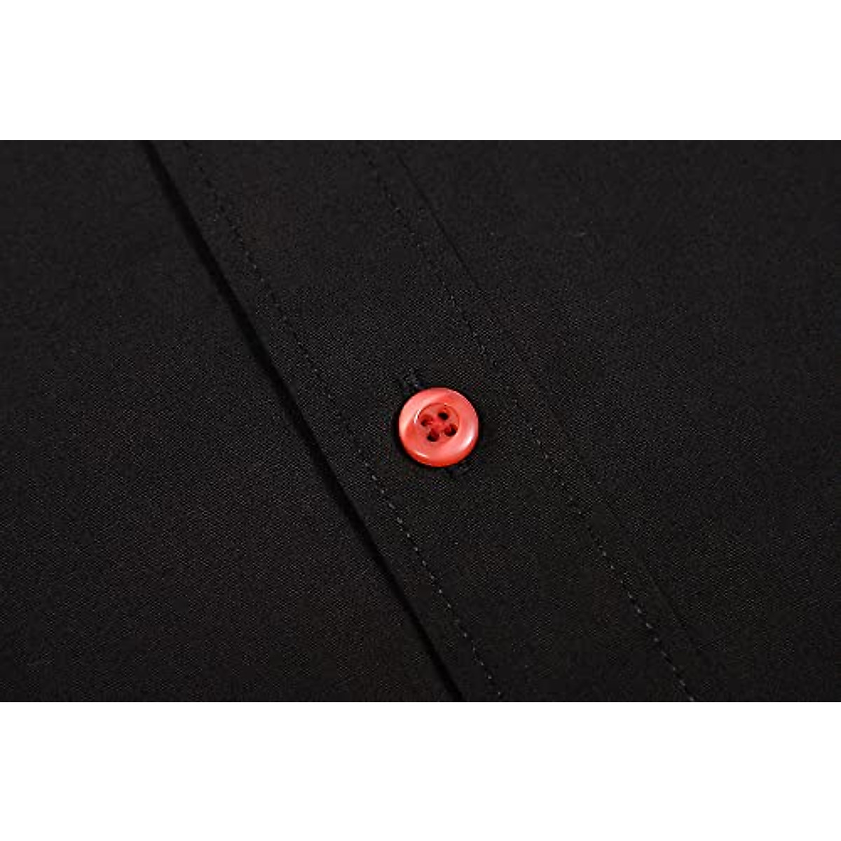 Alex Vando Mens Dress Shirts Regular Fit Long Sleeve Stretch Business Dress Shirts for Men,Black,X Large