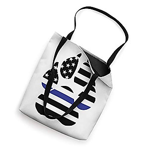 K9 Flag Police Dog Thin Blue Line Gift Tote Bag