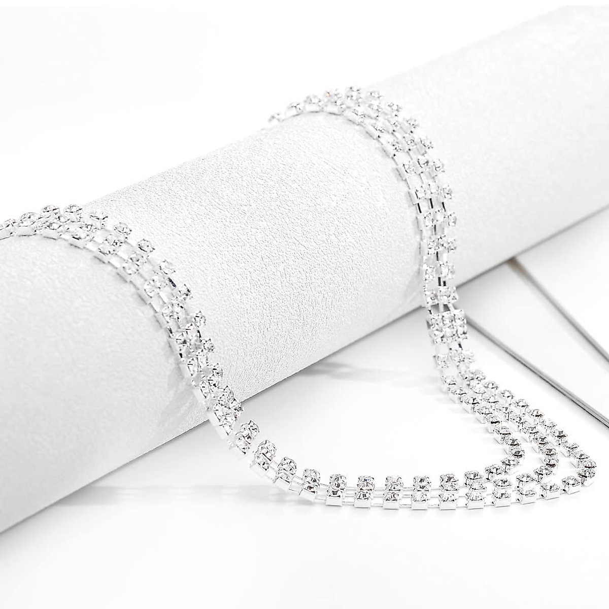 Funyrich Rhinestone Belly Chain Jewelry Silver Crystal Waist Body Chains for Women