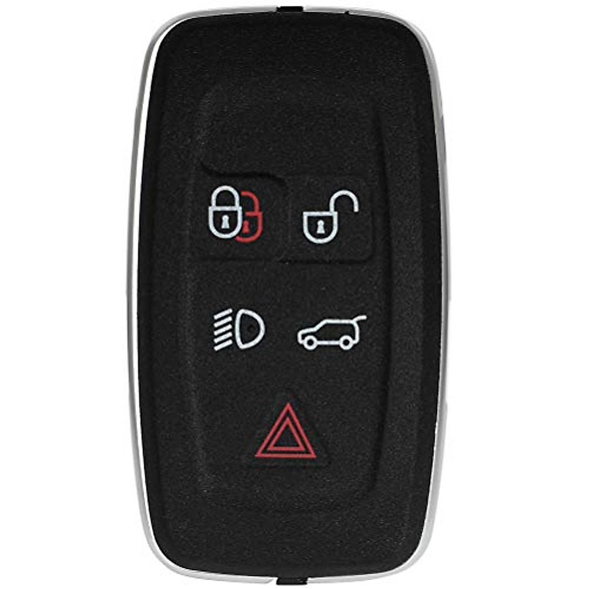 ANGLEWIDE Car Key Fob Keyless Entry Remote SHELL CASE Replacement for 10-15 for LR4 10-15 for/Sport (FCC Q0EWNTA2MA) 5 Buttons 1pad