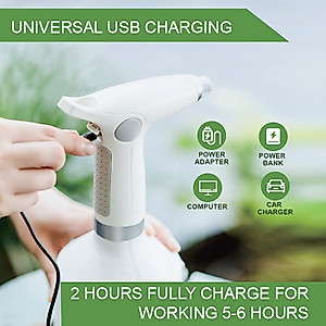 Electric Spray Bottle, LAWNFUL Plant Spray 0.26 Gallon with Adjustable Nozzle for Garden, Indoor and Outdoor Plant, Also Works as Automatic Sprayer Mister