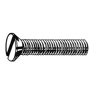 #6-32 x 3/8" Flat Head Slotted Machine Screw, 100 pk.