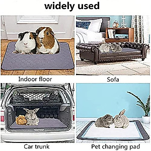 Guinea Pig Cage Liners - Washable Guinea Pig Pee Pads (2 Pack), Waterproof Reusable & Anti Slip Guinea Pig Bedding Fast and Super Absorbent Pee Pad for Small Animals Rabbit Hamster Rat