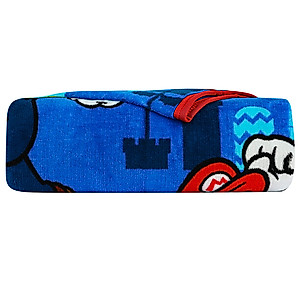 Franco Kids Bedding Super Soft Plush Throw Blanket, 46 in x 60 in, Mario