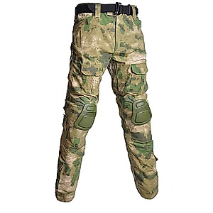 Men Combat Airsoft Tactical Military Army Trousers CP Hiking Camo1 Multi-Pocket Pants Ruin Gray XL