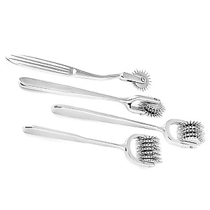 Set of 4 PCS Diagnostic NEUROLOGICAL WARTENBERG Sensory Pinwheel PIN Wheel 1, 3, 5, 7 Head (PC Brand)