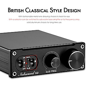 Nobsound G2 Subwoofer Power Amplifier Mini Mono SUB Amp 100W PBTL BTL Bridge Home Theater