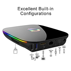 SGH Q Plus Android 9.0 TV Box 2GB RAM 16GB ROM H6 Quad-core cortex-A53 Support 3D 6K Ultra HD H.265 2.4GHz WiFi 10/100M Ethernet HDMI Smart TV Box