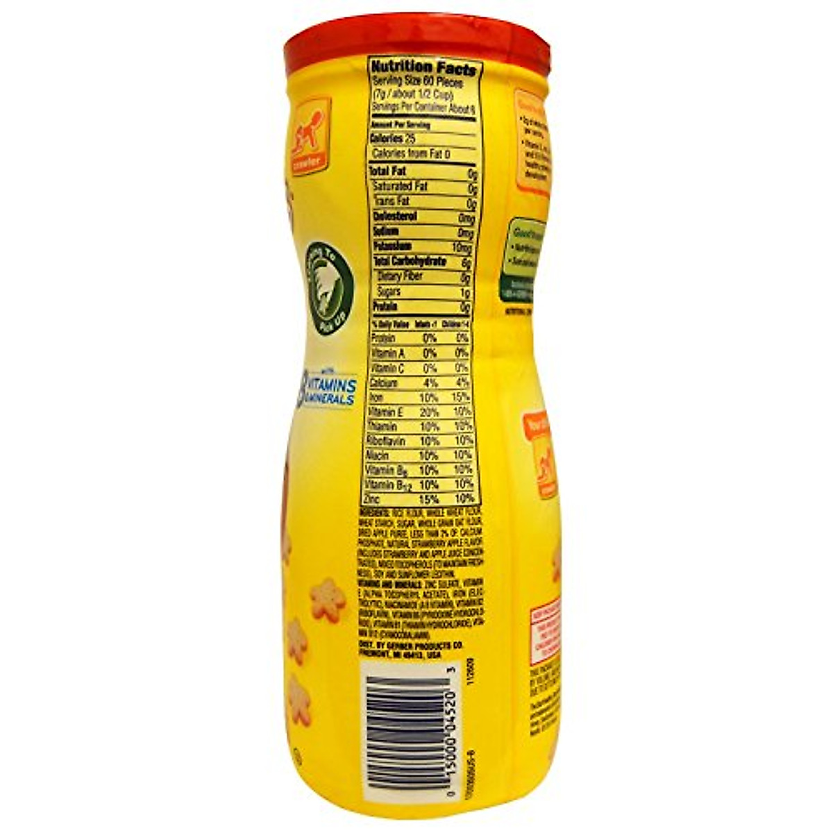 Gerber Baby Snacks Puffs, Strawberry Apple, 1.48 Ounce