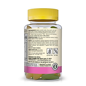 MASON NATURAL Body Hair & Skin Gummies, 60 Count