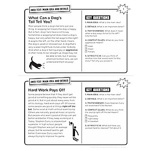 100 Task Cards: Informational Text: Reproducible Mini-Passages With Key Questions to Boost Reading Comprehension Skills