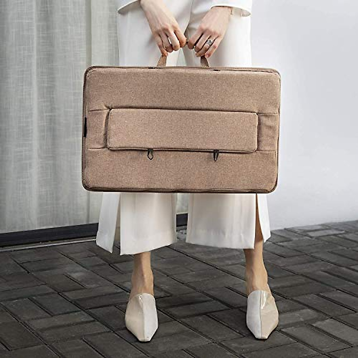 Oversized Lap Desk,wishacc Portable Bamboo Lap Desk Tray for Home Office (Fits up to 17.3” Laptop)