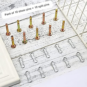 KINBOM 10pcs 1.8x0.5x0.2inch Shear Pins for Snowblower and 10pcs Cotter Pins Replacement Parts for 738-04124 & 714-04040 Snowblowers for MTDs Yard Machines Lawn Tractors