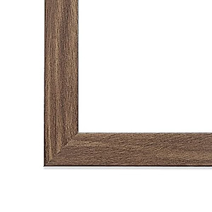 Tailored Frames Seattle Walnut Square Design 50 x 40cm Single Picture Frames | Wall Hanging Type | Photo Frame Without Mount