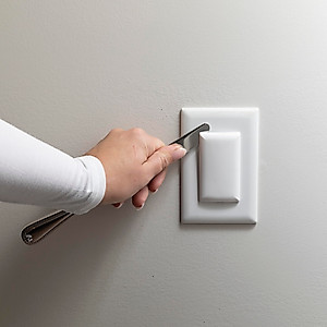 Qdos StayPut Double Outlet Plug Cover - One Plug Covers both Outlets! - Secure Fit and Beveled Edges Prevent Small Fingers from Removing Unlike Inferior Products| Fits All Outlets | 6 pack | White