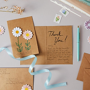 48 Pack Kraft Brown Blank Greeting Cards with Envelopes, Folded Cardstock for DIY Wedding, Birthday Invitations, Crafts (4x6 In)