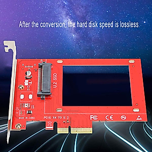 NVMe U.2 SSD Adapter Card, 2.5-inch SF8639 to PCIe Hard Drive 3.0X4 Riser Card for Intel P3700 P3500 P3600 750 Series P3700 Series 900 P3520 U.2 nvme SSD