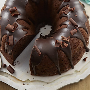 Tosnail Set of 3 Non-Stick Fluted Cake Pan, Tube Pan Round Cake Pan Steel Baking Pan Instant Pot Bakeware - 7", 8.5", 9.5", Red