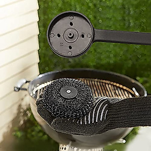 Heavy-Duty Stainless Steel Wool Barbecue Grill Cleaning Scrubber Pads, Replacement Steel Wool Brush Head, 2 Pack