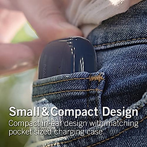 Nautica T200 True Wireless Stereo Earbuds Bluetooth v5.1 TWS in-Ear Earphones with Built-in Mic, Wireless Bluetooth Earbuds with Charging Case Intelligent Touch control, Ergonomic design & Sweat-Proof