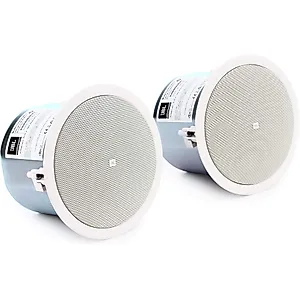 JBL Professional Control 26CT 6.5-Inch Ceiling Loudspeaker Transducer Assemblies, With Transformer Taps, Sold as Pair, White
