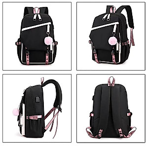 Cute Cartoon Prints Teenage Casual Laptop Backpack Students Lightweight SchoolBag Outdoor Travel Bag