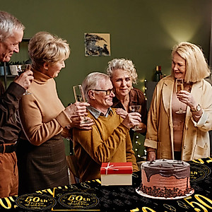 82 Pcs 50th Anniversary Decorations 50th Birthday Decorations Back in 1973 50th Wedding Anniversary Party Supplies Disposable Tableware set Plates Napkins Forks Table Covers Supplies for Men