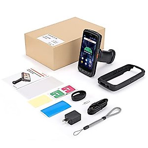 MUNBYN 2023 New Android Scanner Android 11 Barcode Scanner Handheld Mobile Computer 1D/2D QR PDF17 Zebra Scanner, IP65 8000mAh Pistol Grip Inventory Scanner, 5.2'' Screen 4G Wi-Fi GMS Data Collector