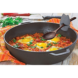 Fox Run Silicone Pot Clip Spoon Rest, Owl and Cat, Set of 2, 2.75", Grey and Black