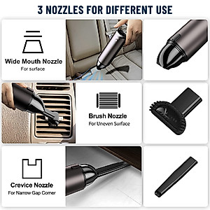 ACHIETOP Mini Handheld Vacuum Cordless, Portable Car Vacuum Cleaner Cordless Rechargeable with High Power, Wet & Dry Use for Home and Car