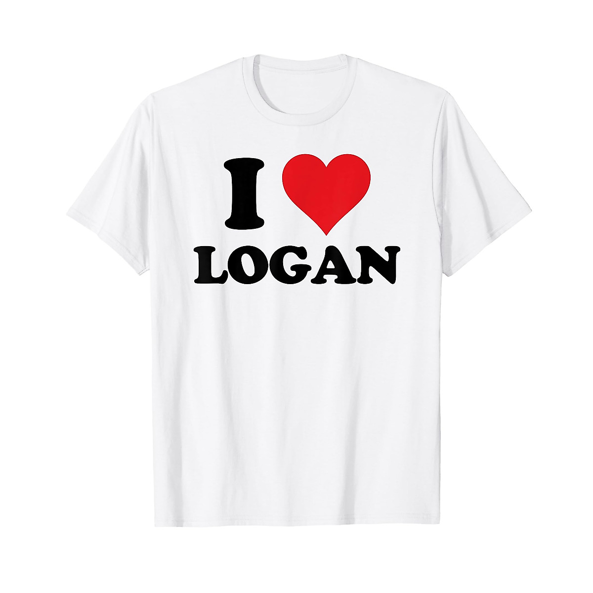I Heart Logan First Name I Love Personalized Stuff T-Shirt