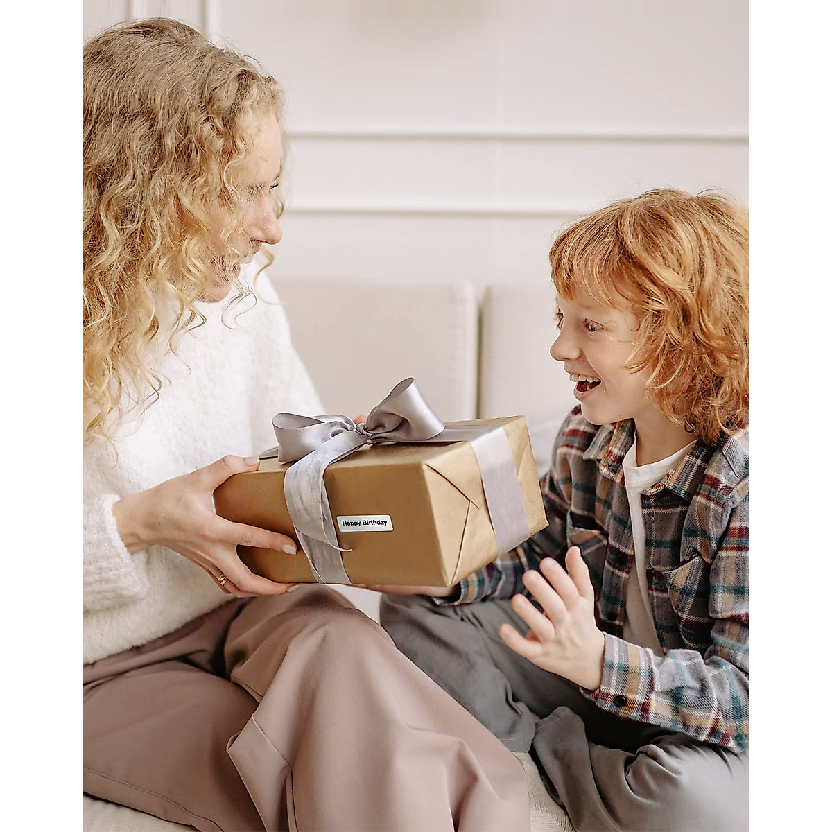 POLONO Thermal Label Maker Tape Adapted P10 Label Maker, Standard Laminated Office Labeling, 15mmx40mm/0.5x1.57inch, 180 Labels/Roll, P10 Thermal Printing Label Paper ( White )