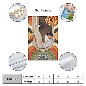 Harry's music House Styles Music Album Cover Posters (2) Wall Art Paintings Canvas Wall Decor Home Decor Living Room Decor Aesthetic 12x18inch(30x45cm) Unframe-style