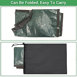 Landscape Pruning Tarp Shrub Trimming Tarps with 0-24" Hole for Patio Yard Garden, Pruning Trees Tarp, Pruning Drop Cloth, Leaf Tarp, 1Pcs Portable Bag