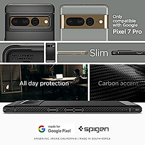 Spigen Rugged Armor Designed for Pixel 7 Pro Case (2022) - Matte Black