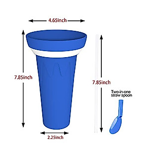 DEAR LOYEA Slushie Cup Ice Cream Maker TIK TOK Gadget Diy Smoothie Cup Cool Stuff Birthday Gifts(blue)