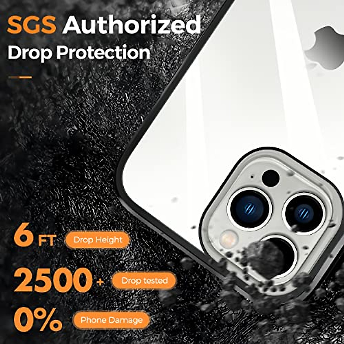 [2023 New Safety Lock+Camera Protector] Magnetic Case for iPhone 14 Pro Max,[100% Screen Sensitivity ][Anti-Peeping Screen Protector] Double Sided 9H Glass Privacy Case for iPhone 14 Pro Max,Black