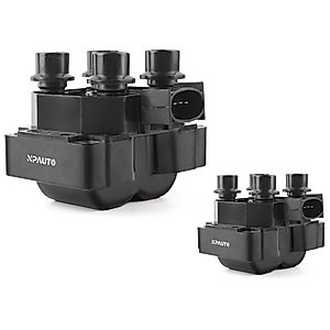 NPAUTO Ignition Coil Pack Compatible with 4.6 5.0 V8 1997 1998 1999 Ford F150 Ranger Expedition Explorer Crown Victoria, Lincoln Town Car Mark VIII, Mercury Mountaineer, Set of 2