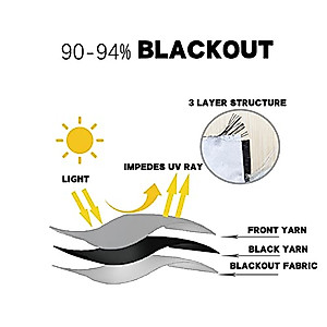 Tree Book Cover Lake Winter Cold Door Panel Curtain Black Drapes for Backdrop Window Decor,1 Panel,(W) 51 X (H) 63 Inches