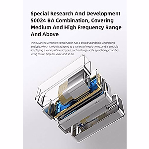 KZ Zax in-Ear Monitors, 16-Units Hybrid in Ear Earphones, HiFi Stereo Noise Isolating Sport IEM Wired Earbuds/Headphones with Detachable Cable for Musician Audiophile (Without Mic, Black)