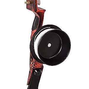 Cajun Bowfishing Fish Stick Bowfishing Bow Package with Drum Reel, Roller Rest, and Piranha Point Arrow, Right Hand, Red