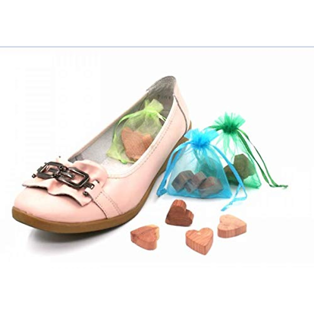 Wahdawn Cedar Blocks for Clothes Storage, Natural Aromatic Cedar Balls, Drawers Fresh Scent & Shoes Deodorizer, (50)