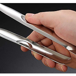 WOIWO 1PCS Stainless Steel Noodle Clamps/Noodle Clamps/Steak Clamps Food Clamps/Hollow-out Oil Filter Kitchen Multi-functional Gadget