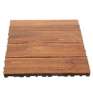 Home Decor Self-Assemble Interlocking Floor Interlocking Deck Tile Patio Deck Tile Interlocking Floor for Home Interlocking Flooring Tiles Interlocking Tile Outdoor Wooden Rugs